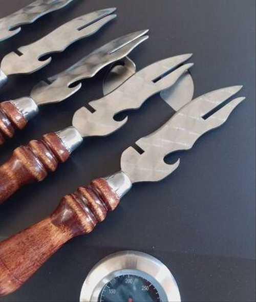 Нож-вилка для снятия шашлыка