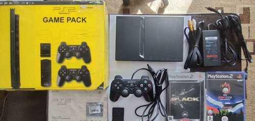 Приставка sony playstation 2 slim