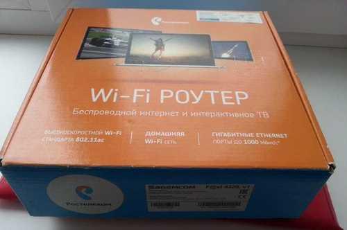 Wi-Fi роутер,Sagemcom Fst 4320,v1,Ростелеком
