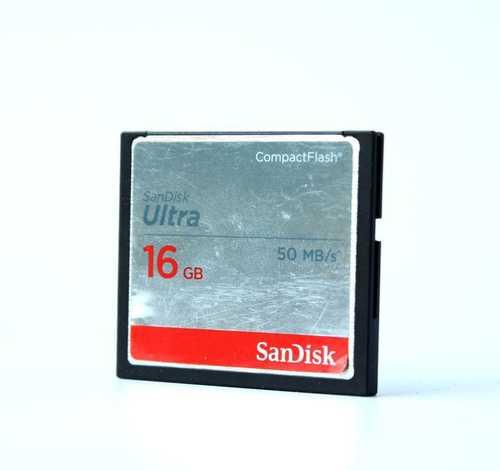 Карта памяти CF Sandisk Ultra 16 GB бу