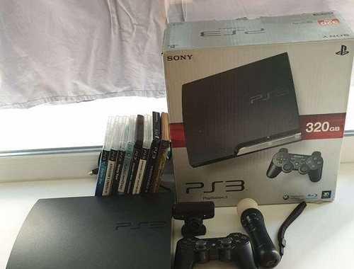 Игровая приставка ps3 slim 320Gb