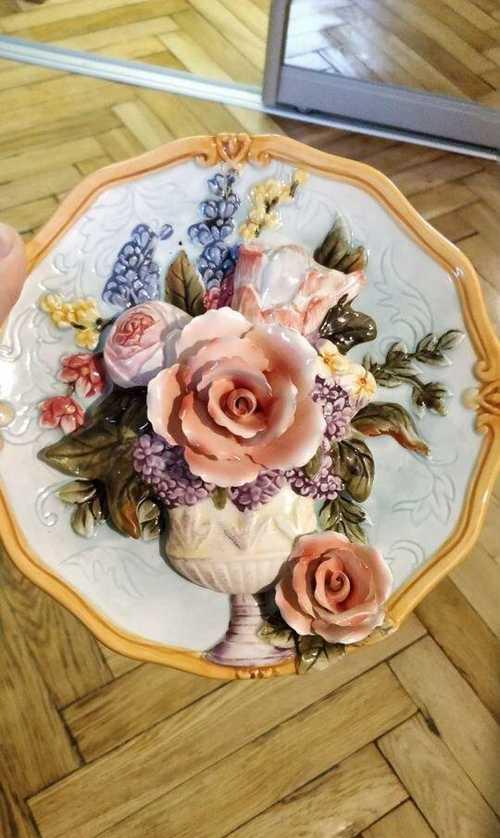 Тарелка настенная "Розы", Lefard