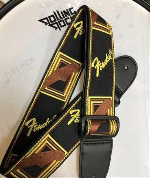 Ремень гитарный новый fender FS-002 черный