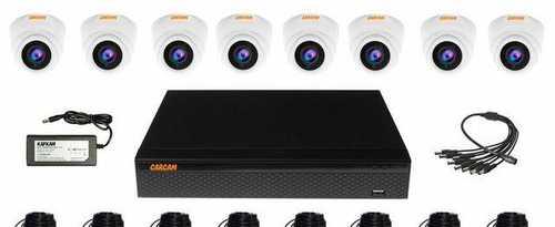 Готовый комплект видеонаблюдения carcam video KIT 5M-9 8 камер