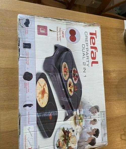 Tefal crep’party dual 2 in 1 электроблинница блинн