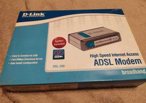 Adsl модем D-Link DSL-200