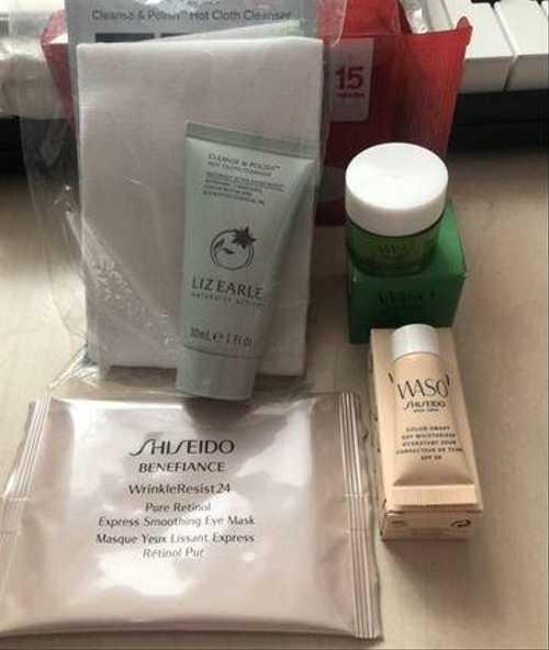 Shiseido смарт крем, маска, патчи, набором