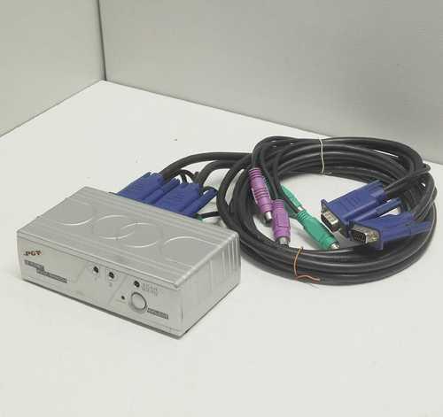 Переключатель KVM PCT F3A 2 port KVM switch. VGA,2