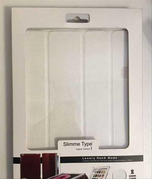 Кожаный чехол melkco для iPad 2/3/4 белый