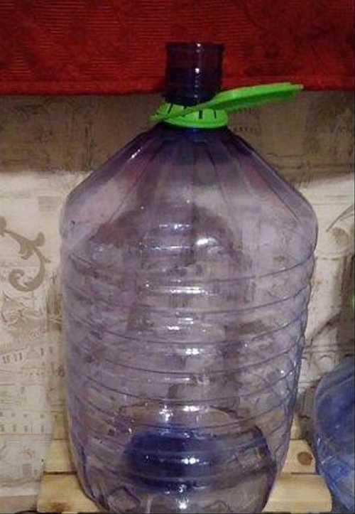 Бутылка 19 литров пэт одноразовая чистая бу 1 раз