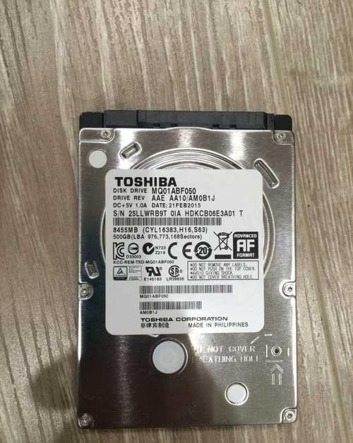 Жесткий диск 2.5" Toshiba MQ01ABF050 500Gb