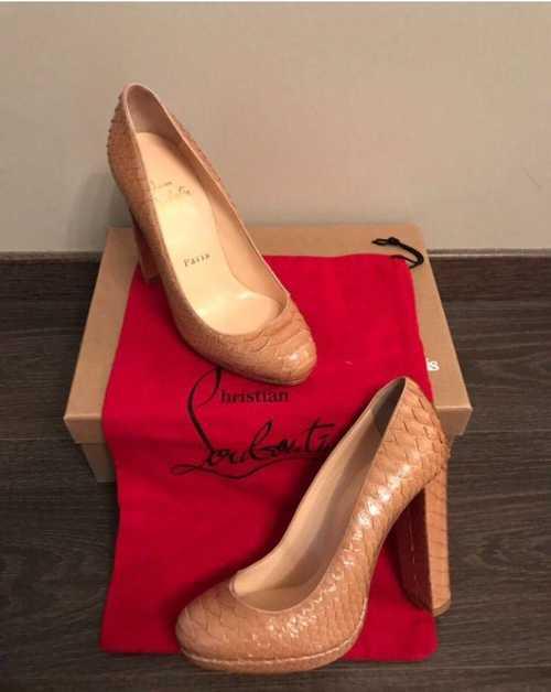 Туфли Louboutin питон