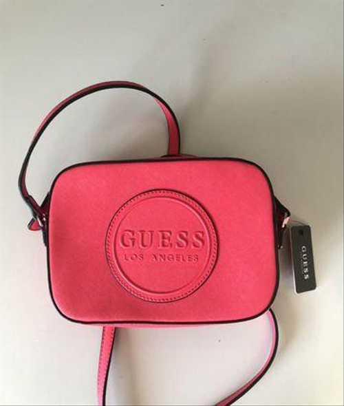 Сумка розовая Guess оригинал
