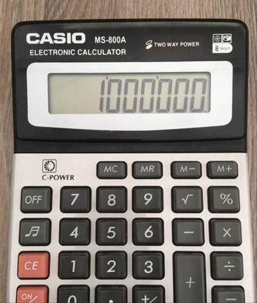 Калькулятор Casio 11,2Х14см MS-800A