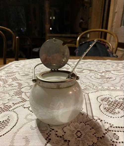 Сахарница стекло, металл