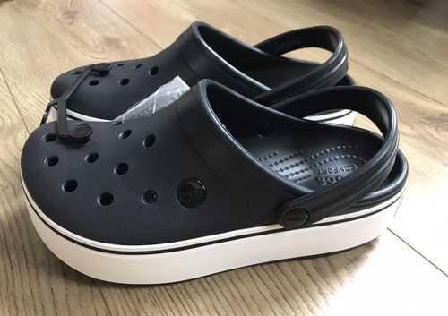 Crocs новые сабо Platform Black 36/37/38/39
