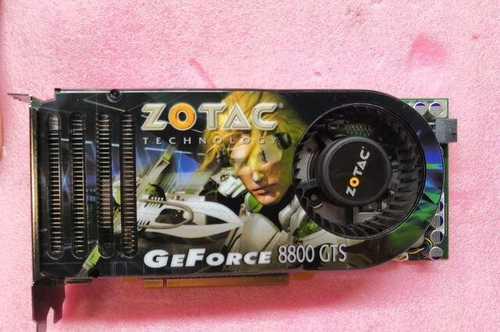 Видеокарта zotac 8800 GTS