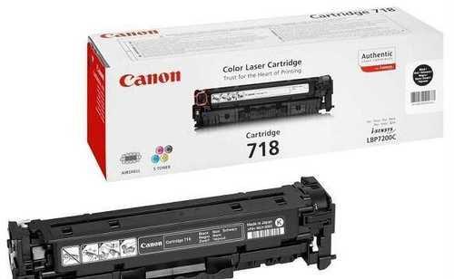 Canon 718BK (2662B002) тонер-картридж черный (дефе