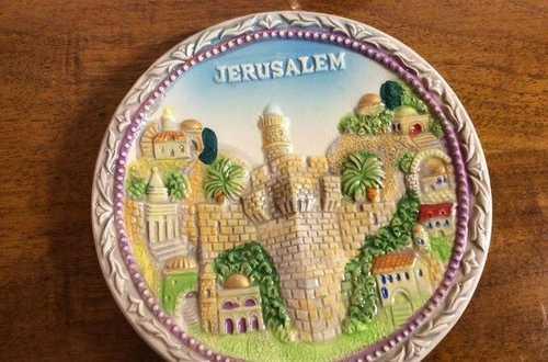 Настенная декоративная тарелка »Иерусалим»