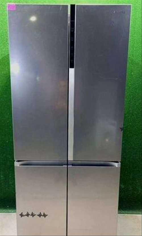 Холодильник б/у Samsung двухдверный, серый