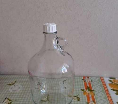 Бутылка стеклянная,5 л