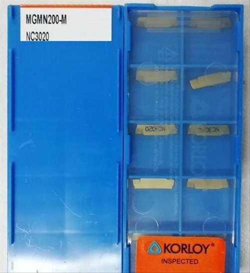 Пластины Korloy mgmn 200-M NC3020