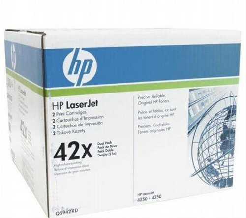 Картридж HP Q5942XD двойной В синей коробке. Новый