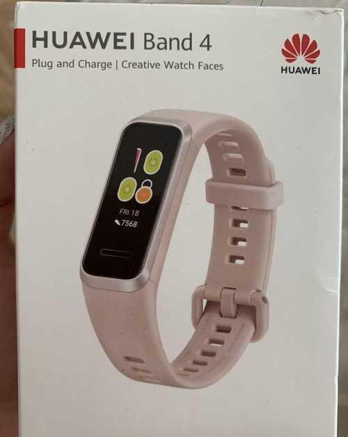 Huawei band 4, розового цвета