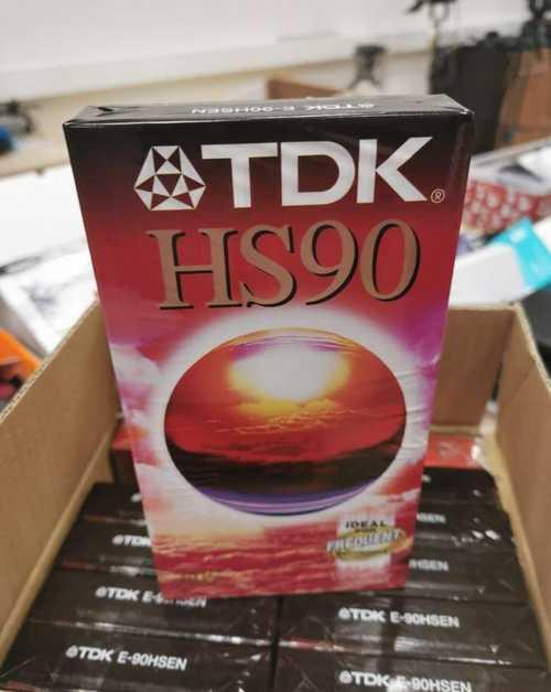 Видеокассеты VHS TDK HS 90, новые, запечатанные
