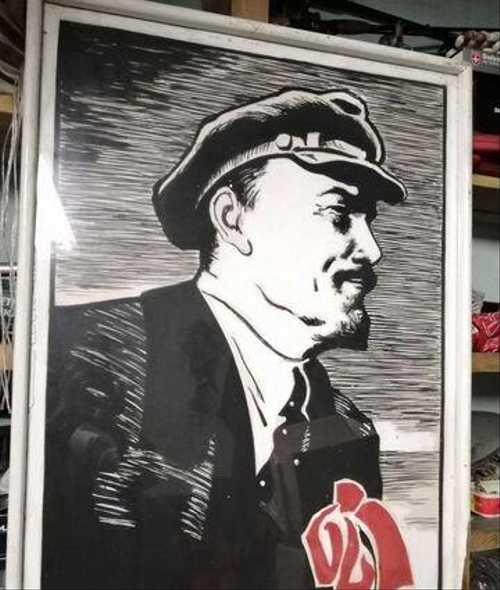 Портрет Ленин (840х610мм.)