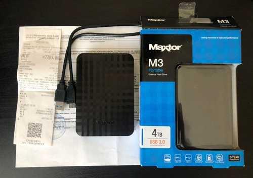 Внешний HDD Maxtor M3 4 TB с упаковкой