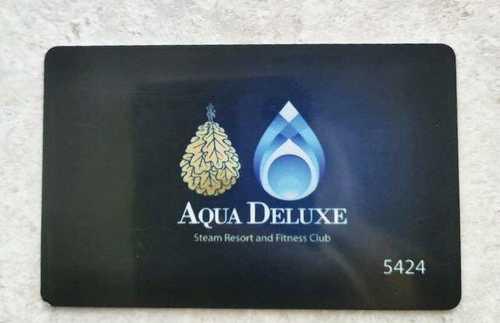 Клубная карта в фитнес центр Aqua delux