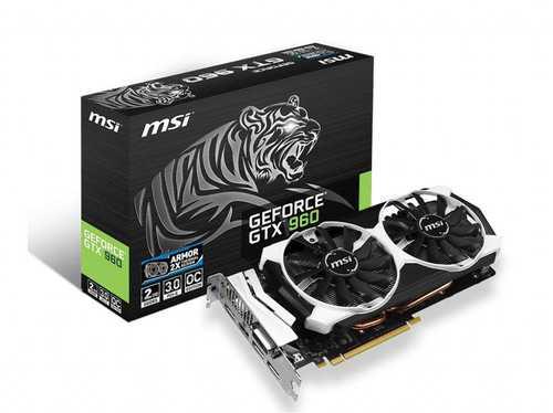 Видеокарта MSI GeForce GTX 960 OC tiger(2GD5T oс)