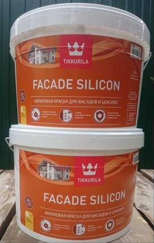 Фасад силикон. Tikkurila facade Silicon 9л. Тиккурила краска фасадная facade Silicon 9 л. Краска фасадная Tikkurila fasade Silicon. Краска акриловая Tikkurila facade Silicon.