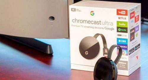 Тв-приставка Google Chromecast Ultra