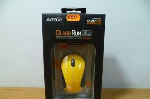 Мышь беспроводная A4Tech G9-320-3 2000dpi, Желтый