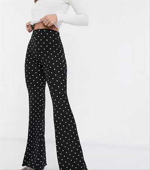 Длинные брюки клешь bershka