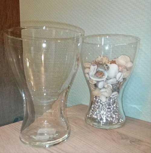 Стеклянные стаканы ваза IKEA