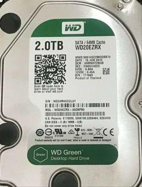 Жесткий Диск Western Digital WD20ezrx