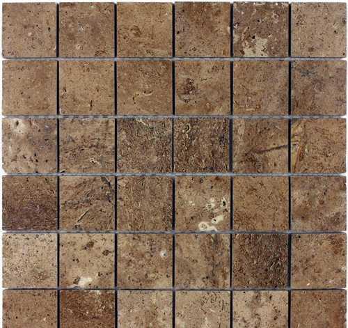 Мозаика из травертина Travertino Brown POL 48x48