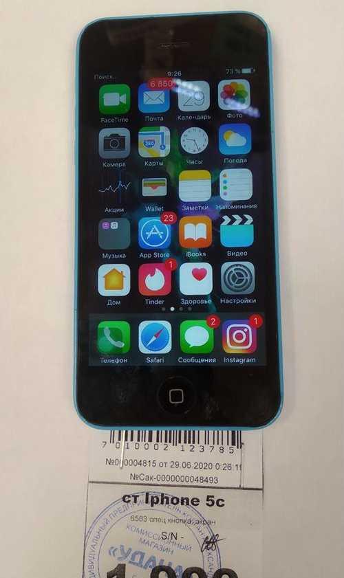 Смартфон iPhone 5c blue скупка/обмен/trade in