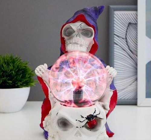 Плазменный шар "Скелет и паук"