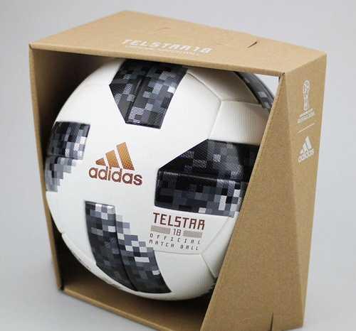 Футбольный профессиональный мяч Adidas Telstar 18