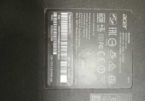 Ноутбук acer extensa 2530