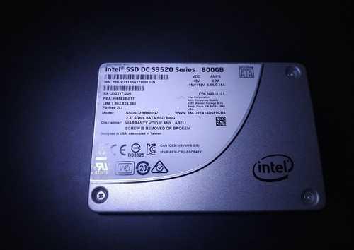 Intel SSD DC S3520 800G