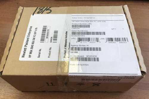 Трансивер HP MSA 2040 8Gb SW FC SFP 4 Pk (C8R23A)