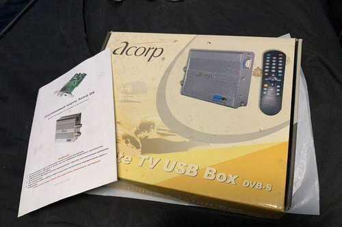 Тв-тюнер acorp DS120, внешний usb