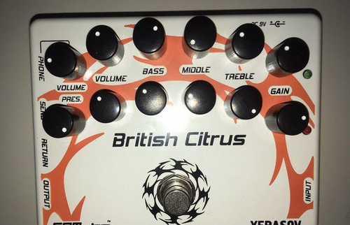 Yerasov Fetube British Citrus Orange Preamp. Преам