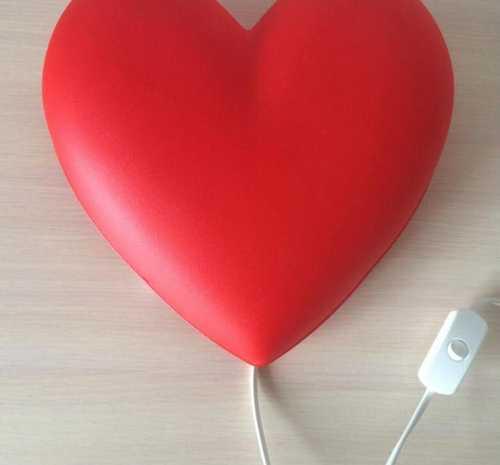 Светильник-ночник "Сердце" Икеа IKEA