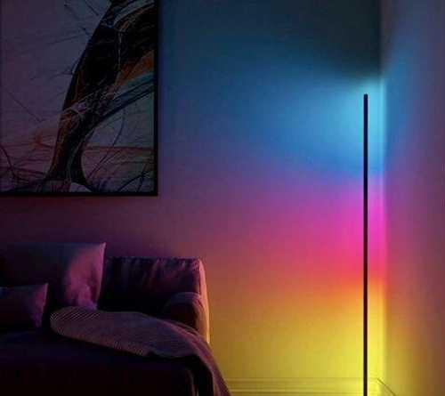 Угловой RGB торшер лампа